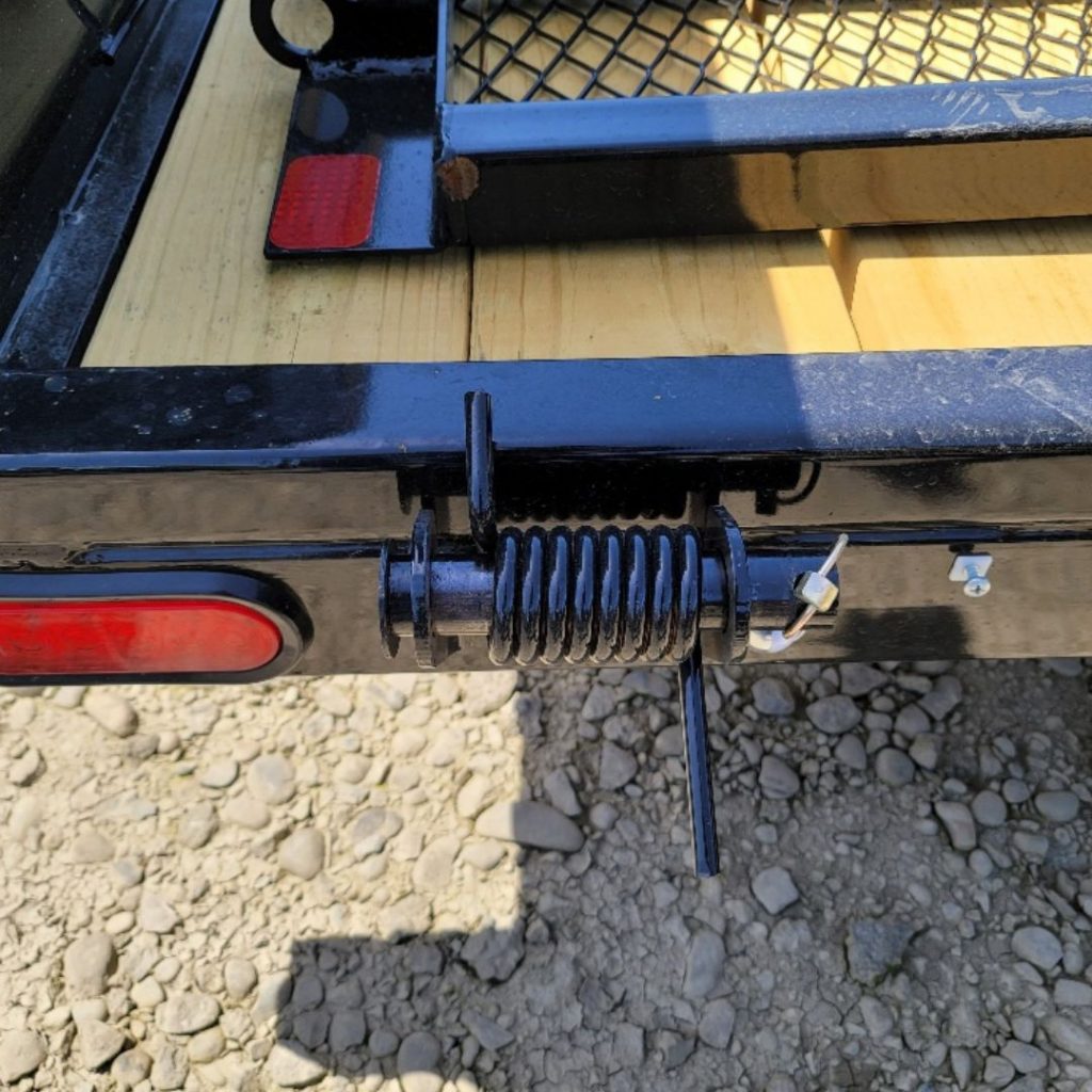 Big Tex 35SV-12 6.5x12 Spring Assist Ramp Gate 24" Steel Sided Utility ...